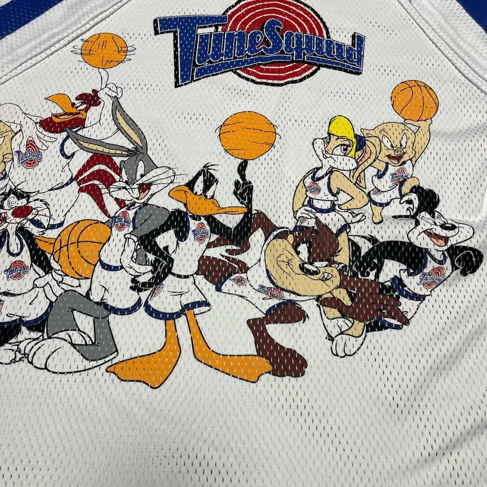 Fashion Nova | Shirts | Nova Men Tune Squad Jersey Xl White And Blue ...